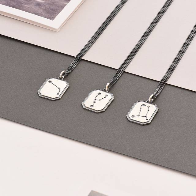Black Diamonds Gemini Constellation Necklace - SETT&Co