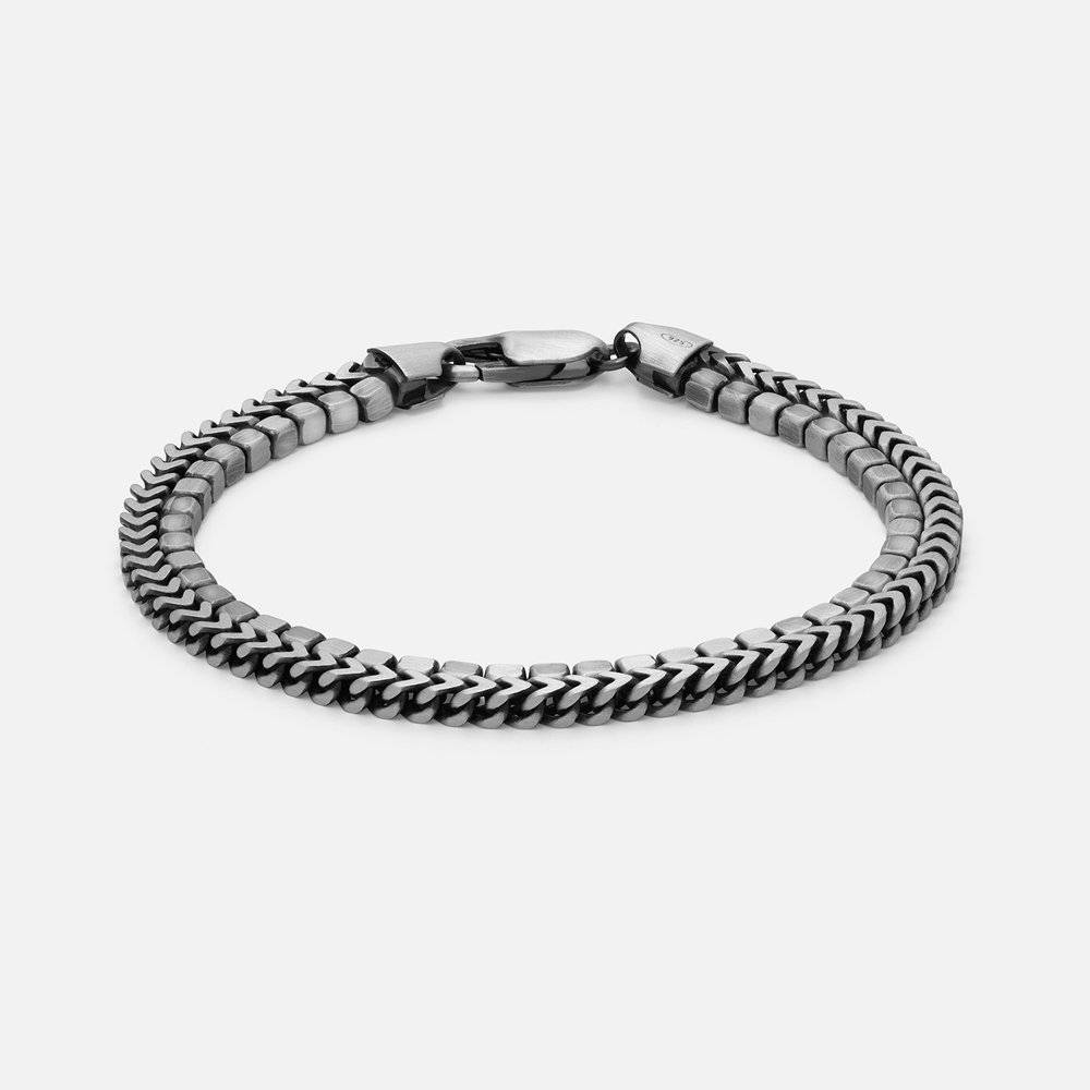 Kyle Silver Mens Curb Chain Bracelet - SETT&Co