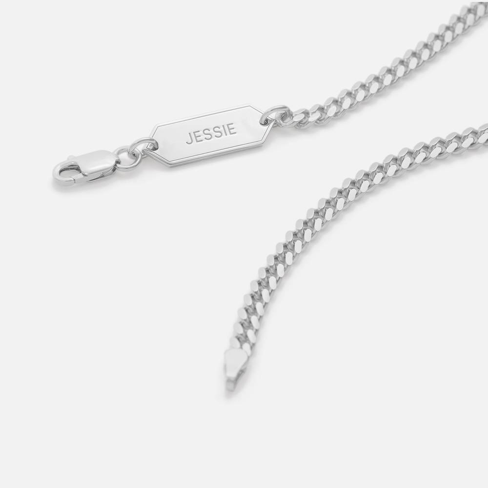 Personalized Miami Cuban Link Chain Necklace - 5 mm - Silver - SETT&Co