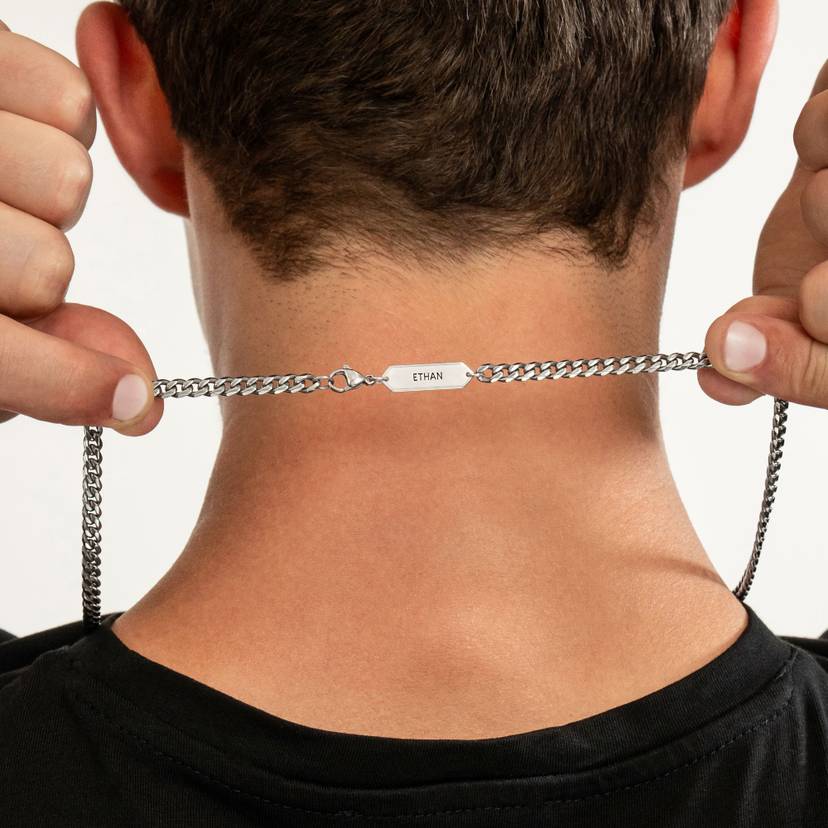 Personalized Cuban Chain Necklace - 5 mm - Stainless Steel - SETT&Co