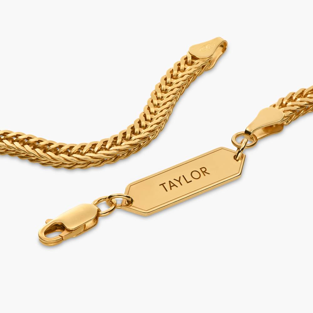 Personalized Foxtail Chain Necklace - 4.5mm - Gold - SETT&Co