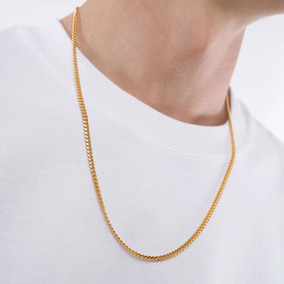 Personalized Miami Cuban Link Chain Necklace 35 Mm Gold Plated