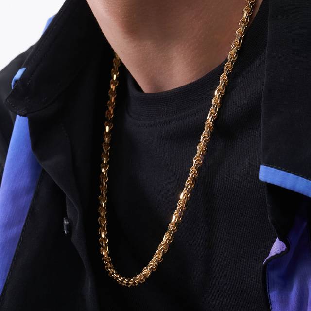 Rope Chain Necklace - 5.6 mm - Gold Plated - SETT&Co