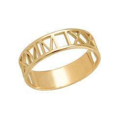 Roman Numeral Ring in Gold for Men - SETT&Co