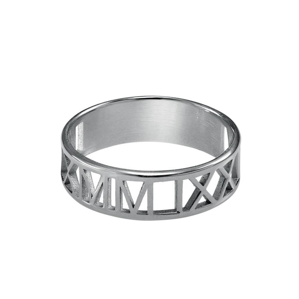 Roman Numeral Ring in Sterling Silver for Men - Sett & Co